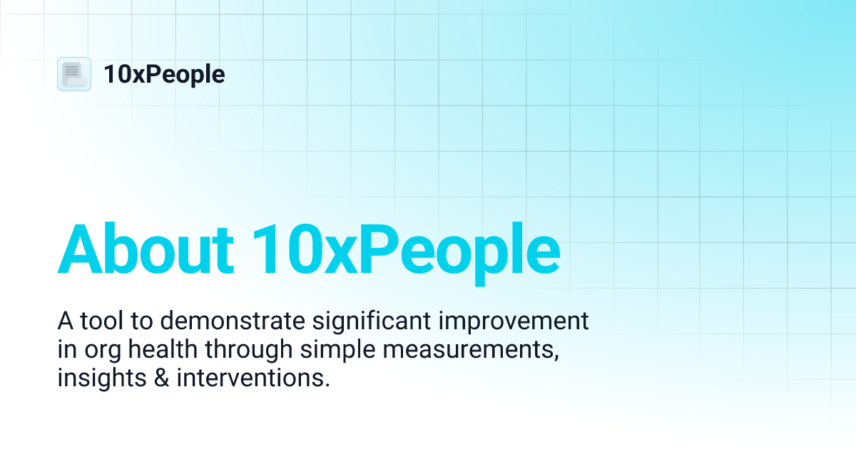 About 10xPeople | 10xPeople