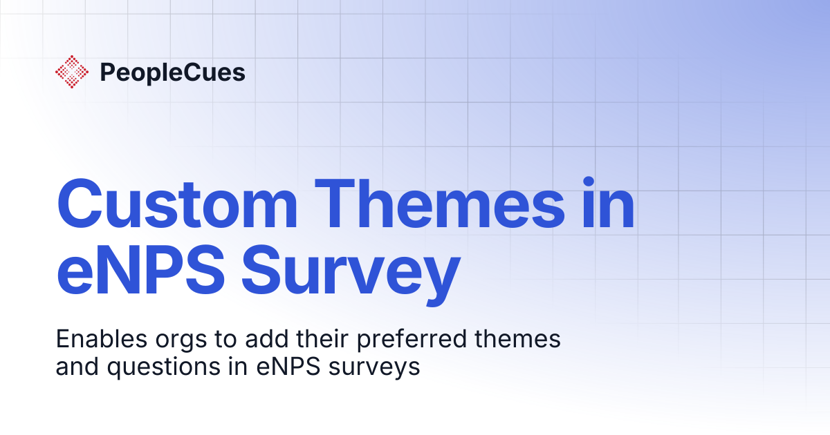 Custom Themes in eNPS Survey | PeopleCues