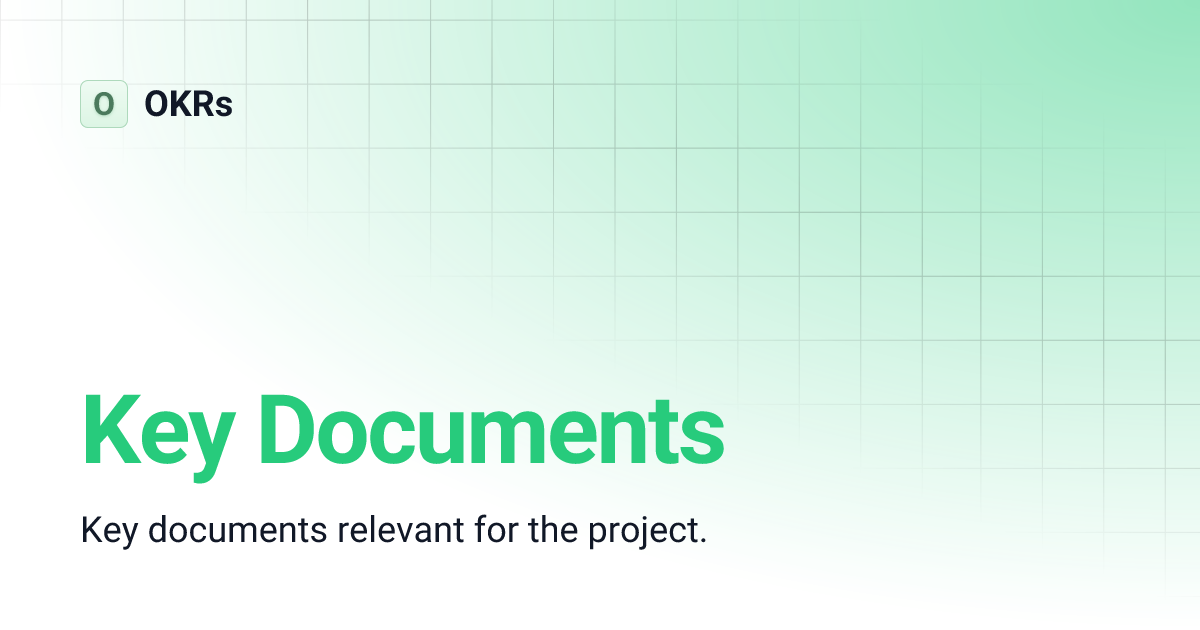 Key Documents | OKRs